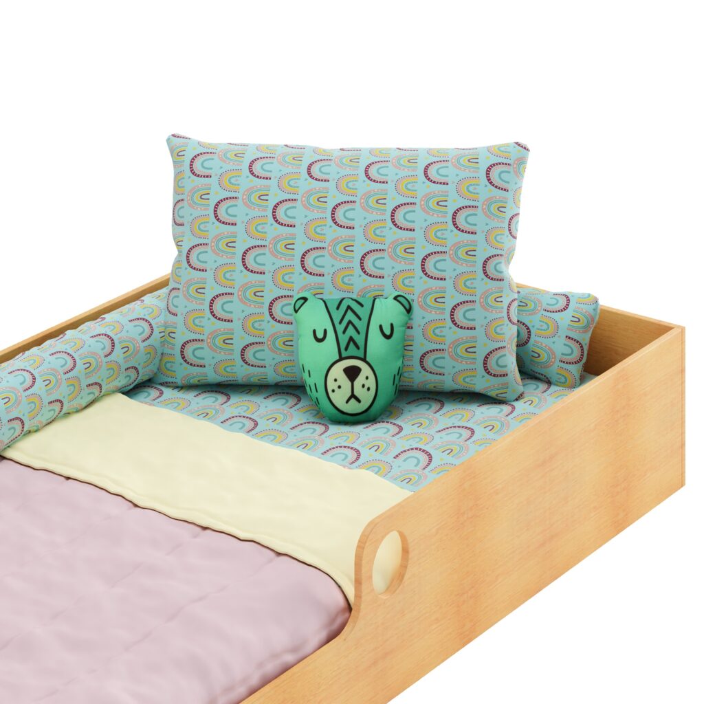 CAMA INFANTIL MONTESSORIANA ROUND SOLTEIRO – POMELO DECOR – MODELO 3D ...