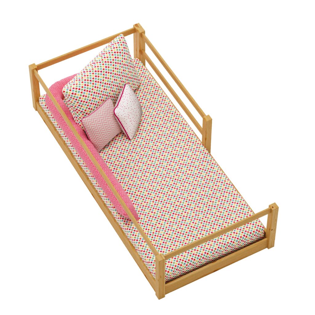 CAMA INFANTIL MONTESSORIANA LITE – POMELO DECOR – MODELO 3D - Arquiteto ...